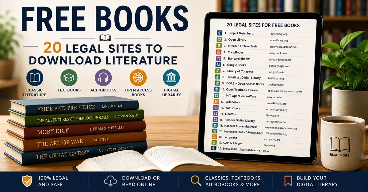 Free Books: Legal Sites to Download and Read Books Online